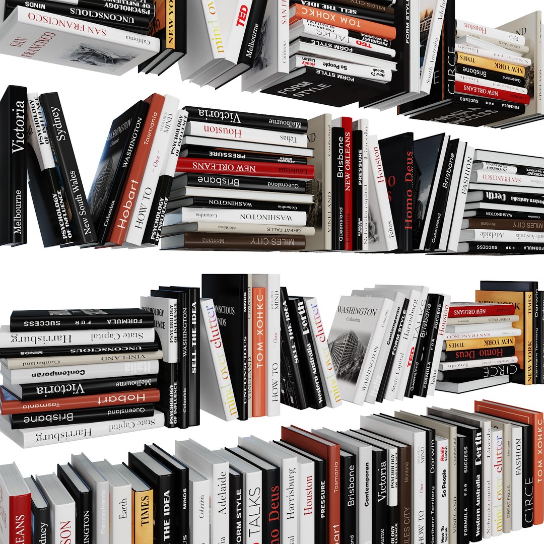 Books Library 3D Model - TurboSquid 1610093
