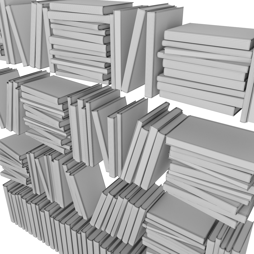 Books Library 3D Model - TurboSquid 1610093