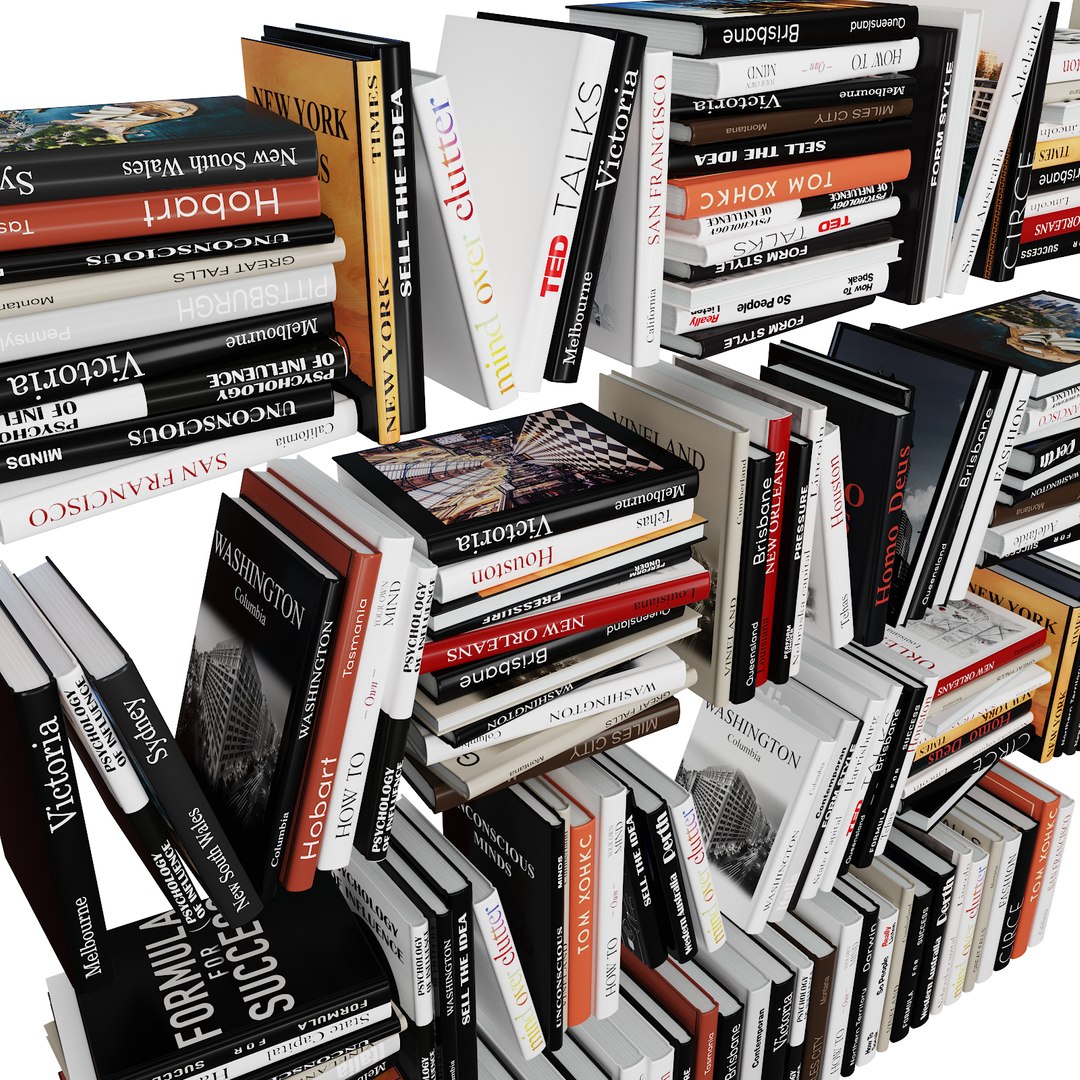 Books Library 3D Model - TurboSquid 1610093