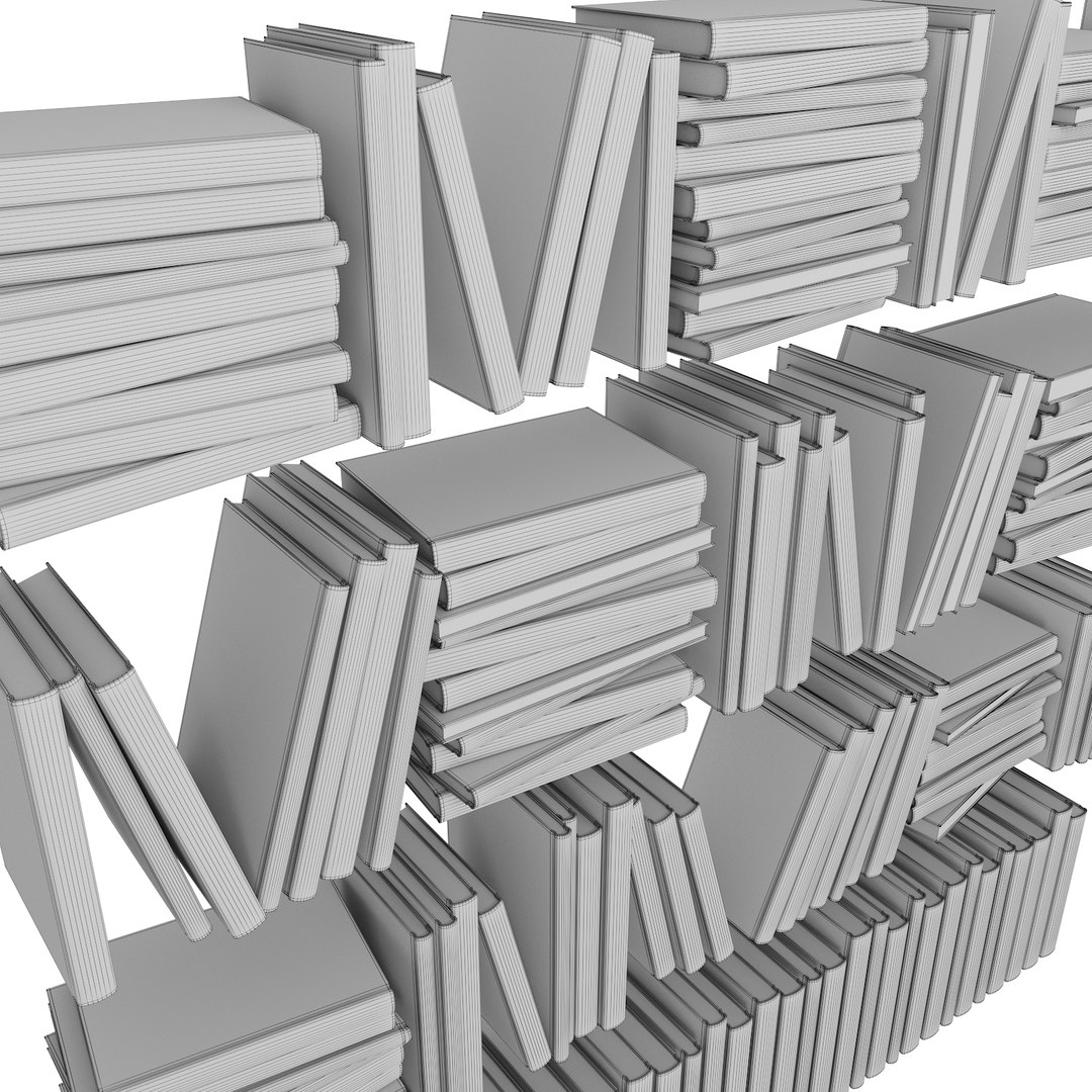 Books Library 3D Model - TurboSquid 1610093