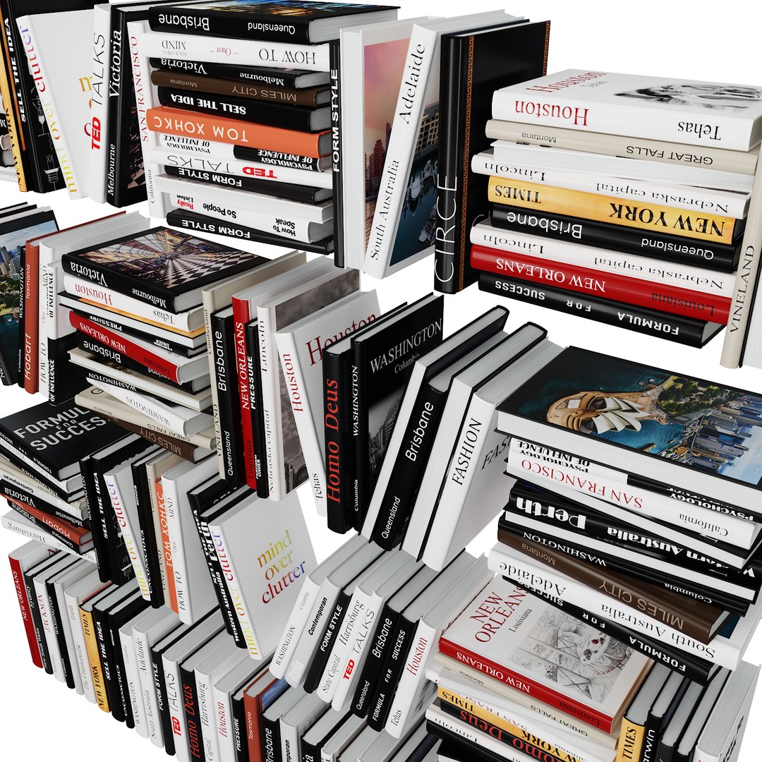 Books Library 3D Model - TurboSquid 1610093
