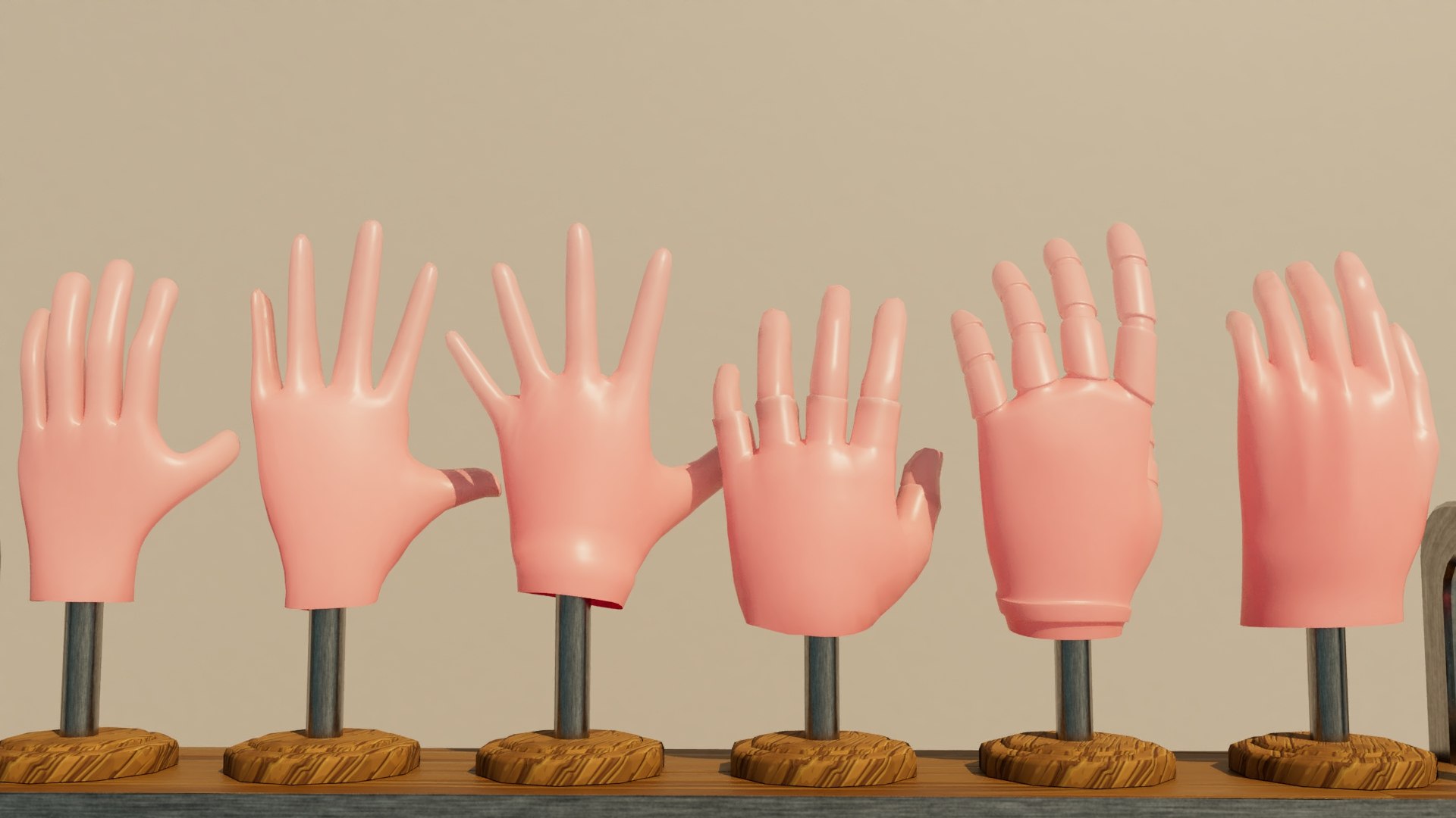 24 Hands Pack 3D Model - TurboSquid 2229145