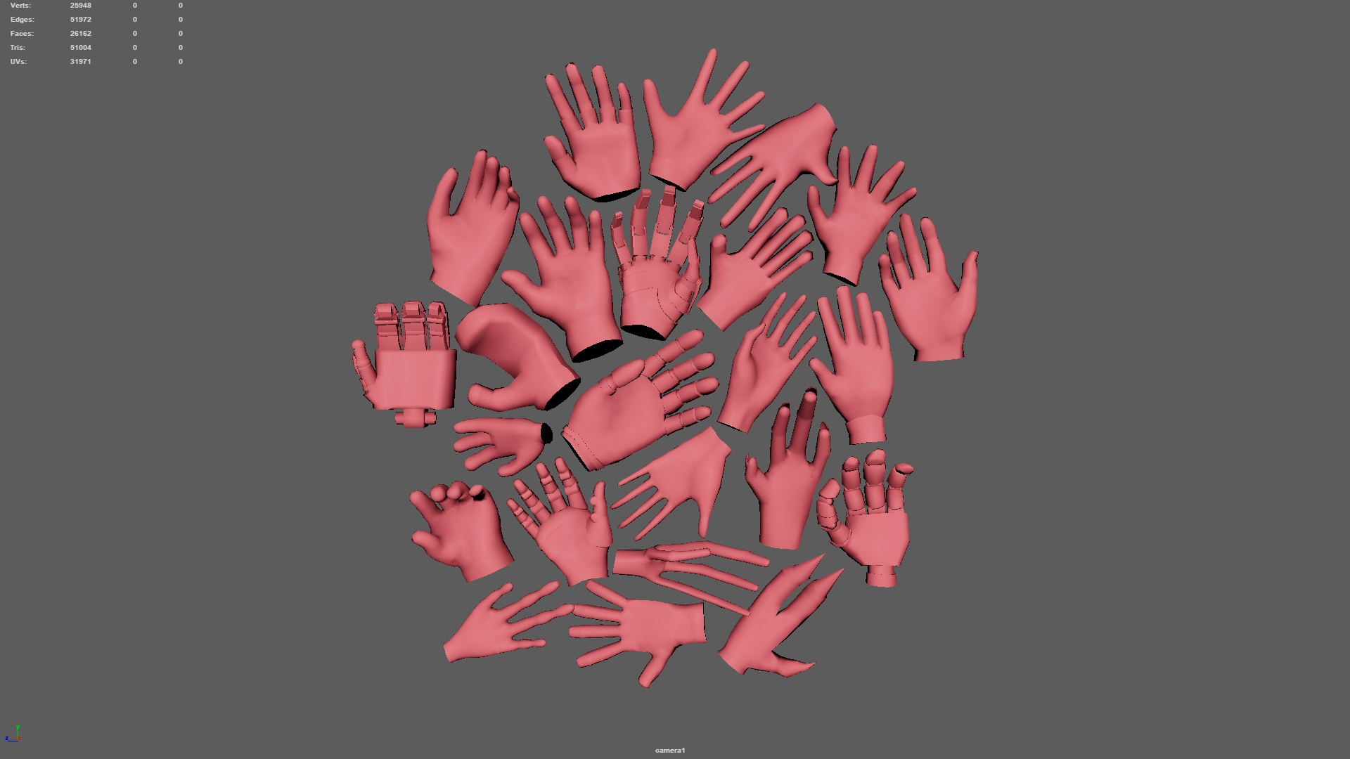 24 Hands Pack 3D Model - TurboSquid 2229145