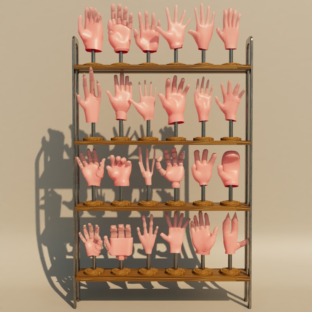 24 Hands Pack 3D Model - TurboSquid 2229145