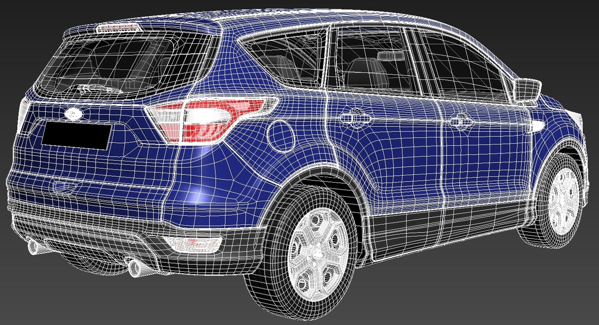 Ford Kuga 2018 3D Model - TurboSquid 2224158