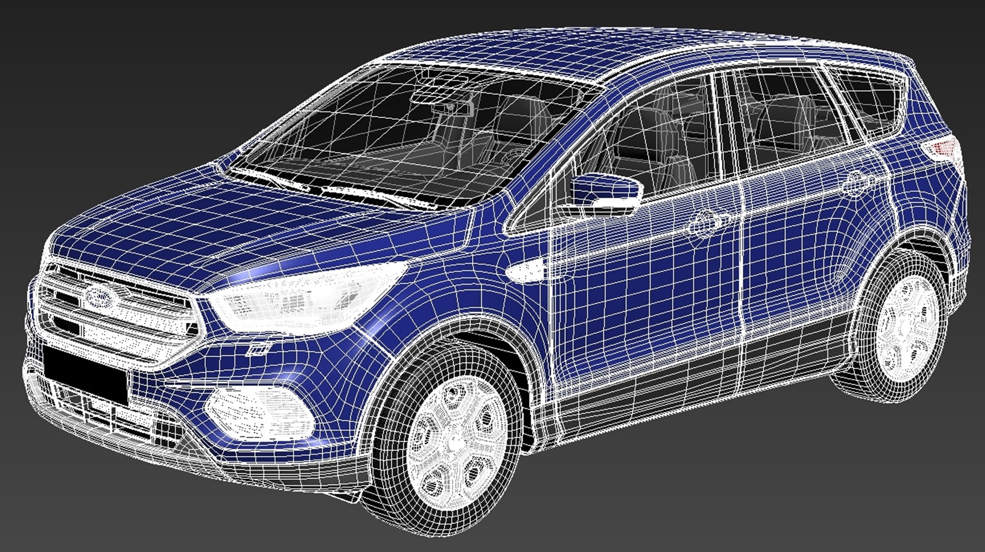 Ford Kuga 2018 3D Model - TurboSquid 2224158