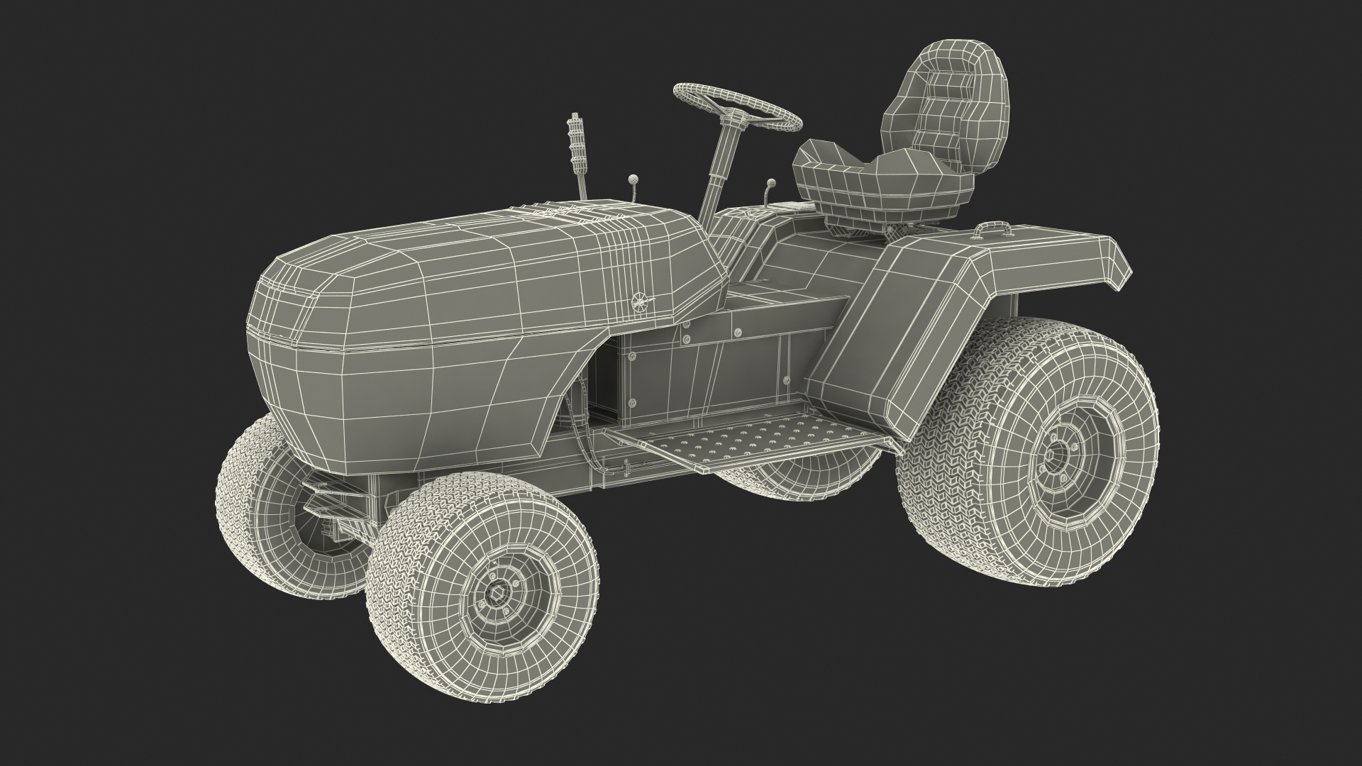 3D Model Mini Tractor - TurboSquid 2136276