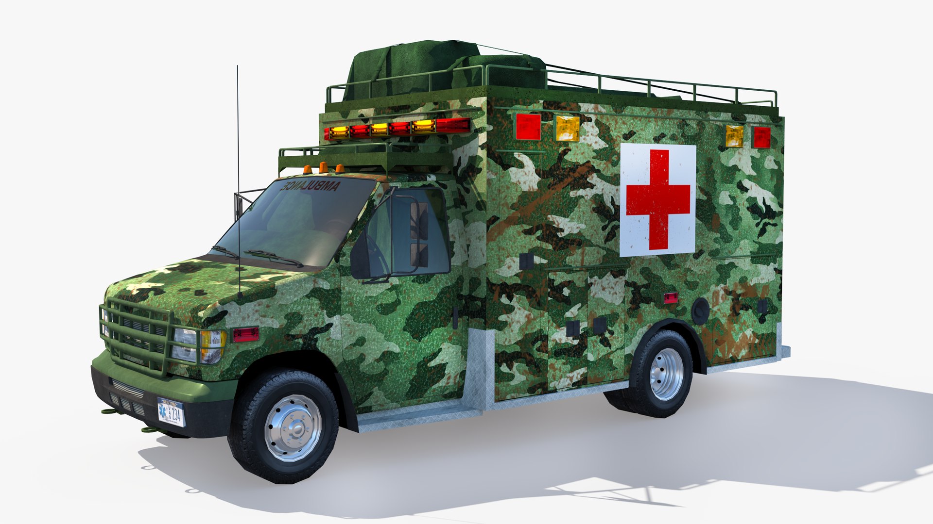 Military Ambulance Truck Army 3D Model - TurboSquid 1454844
