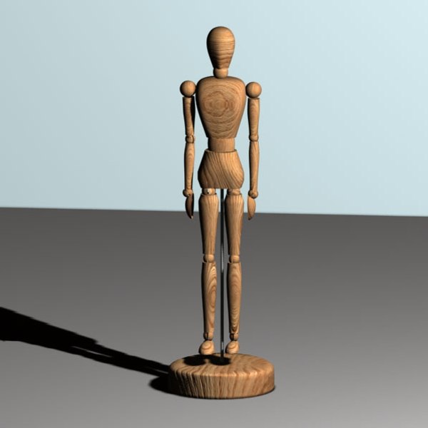 3d wood dummy