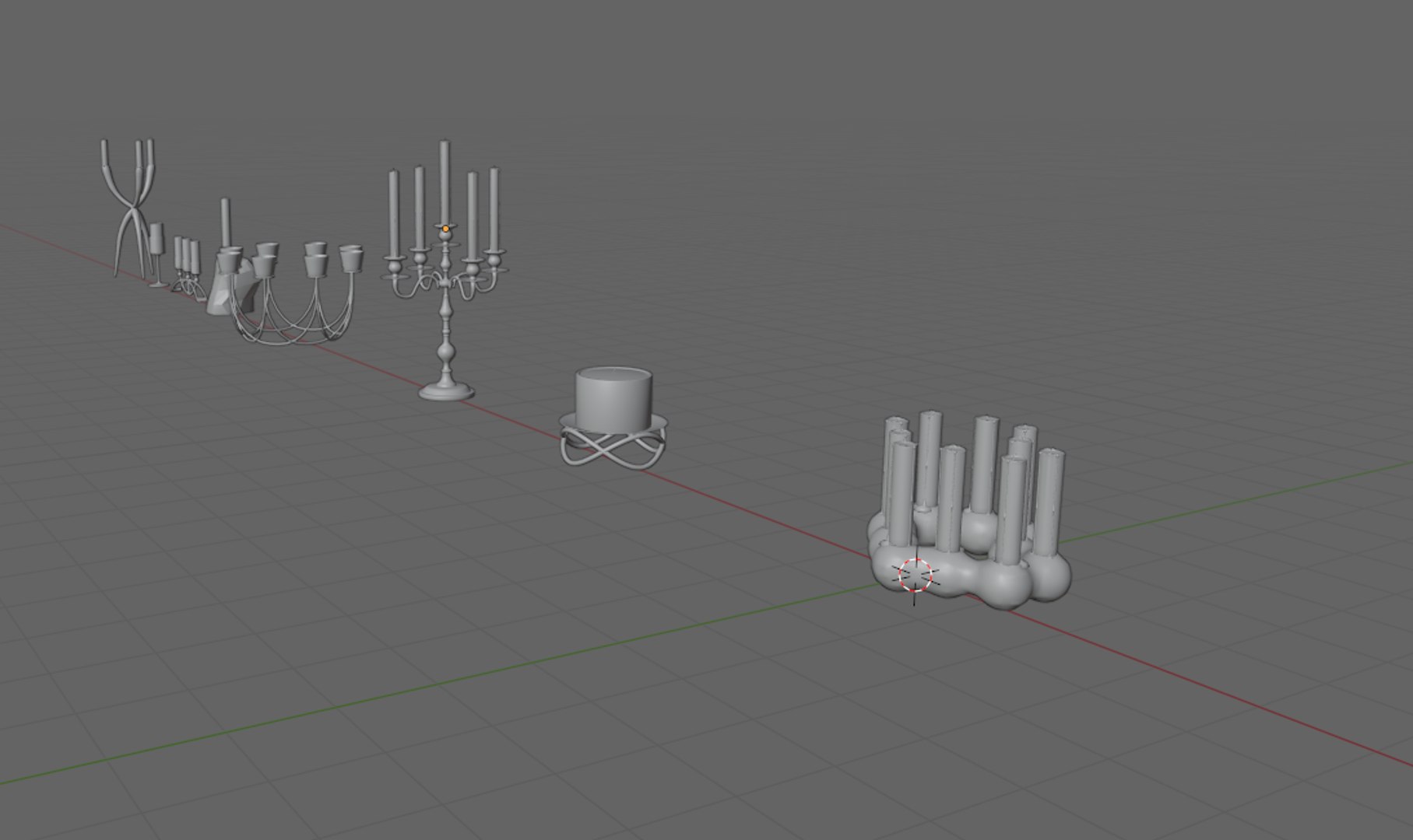 3D Candlestick Pack - TurboSquid 1736925