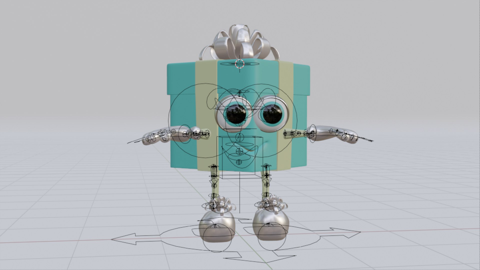 Cartoon Chrismas Present 3D Model - TurboSquid 2291587
