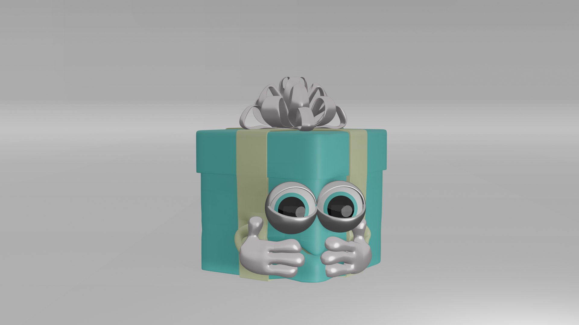 Cartoon Chrismas Present 3D Model - TurboSquid 2291587