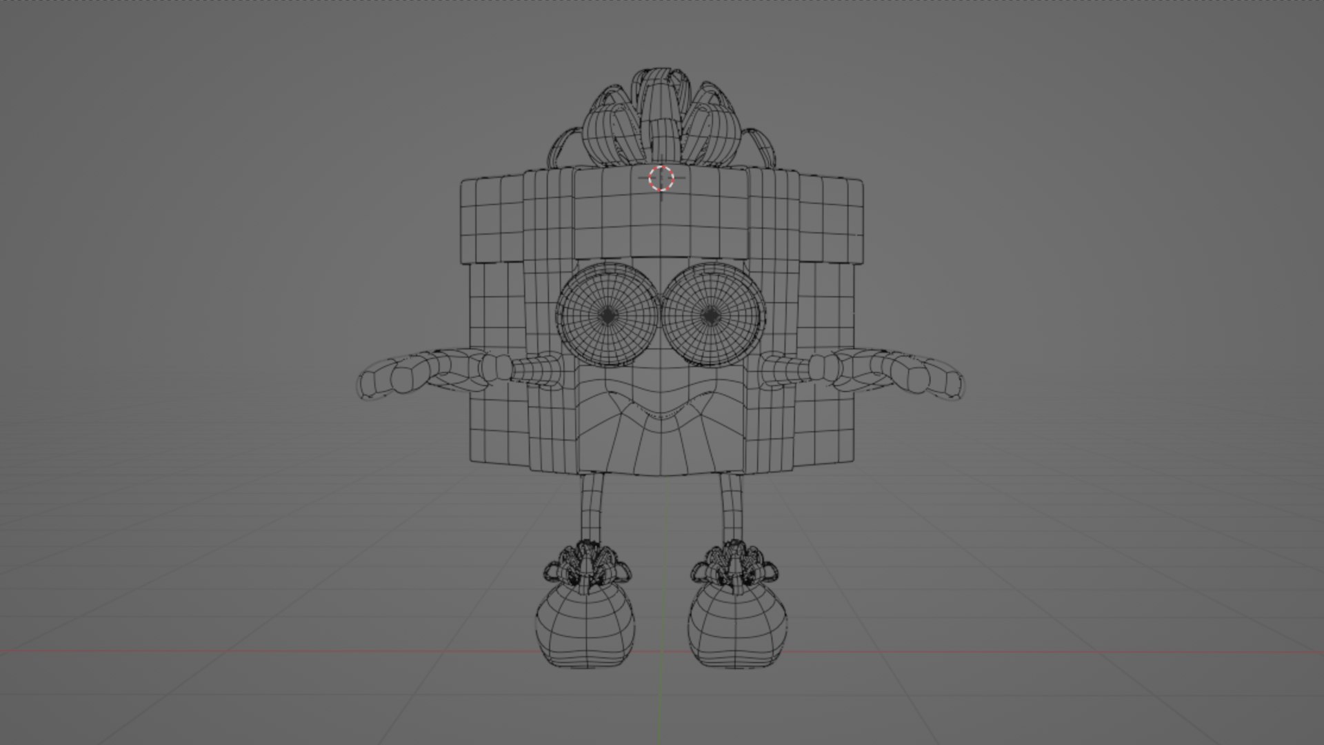 Cartoon Chrismas Present 3D Model - TurboSquid 2291587