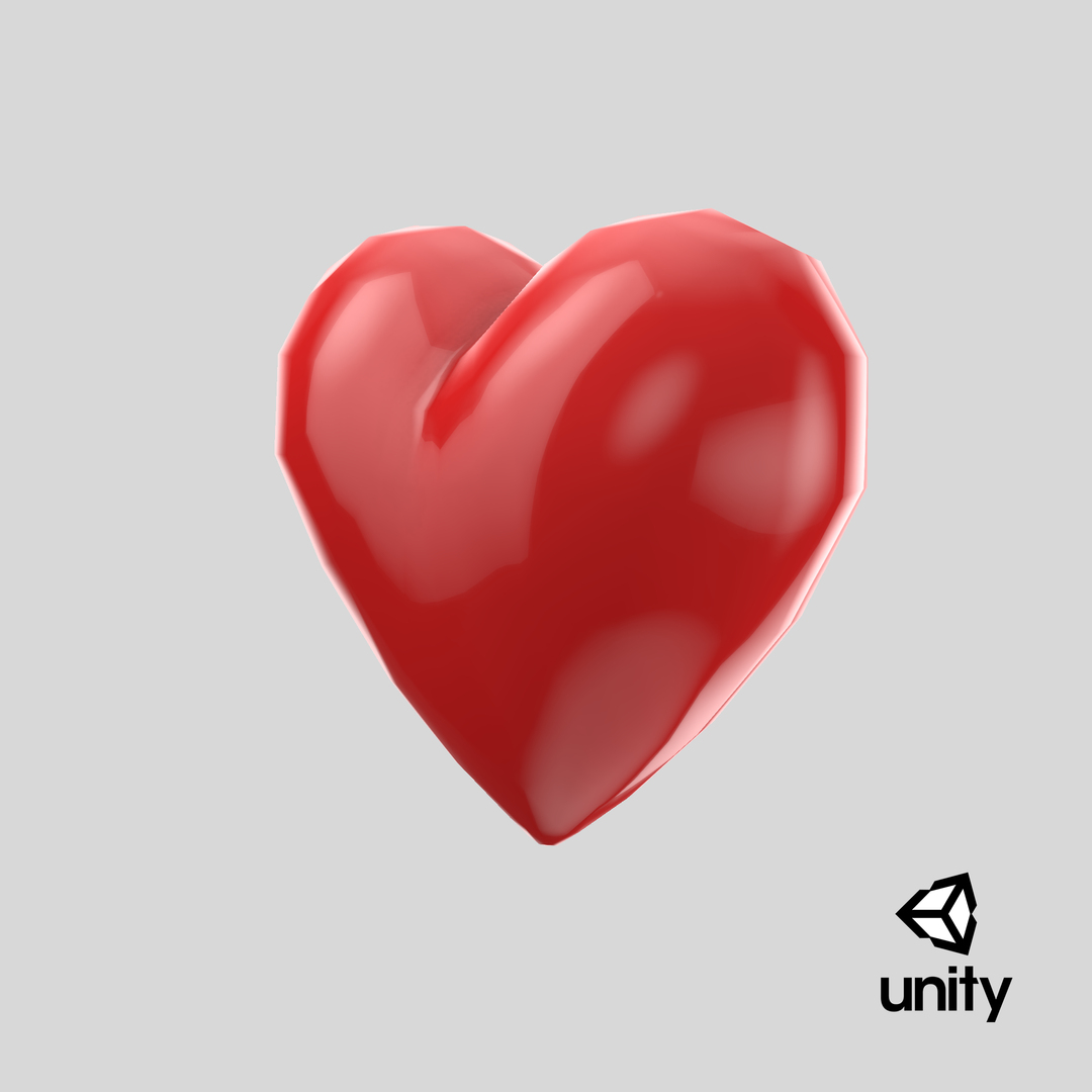 valentine heart 3d model