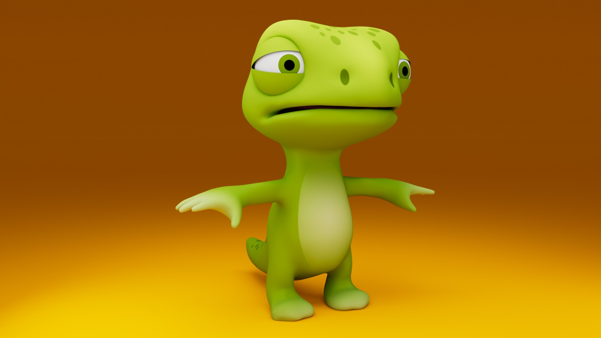 Colorful Stylized Cartoon Chameleon 3D Model 3D Model - TurboSquid 2201125