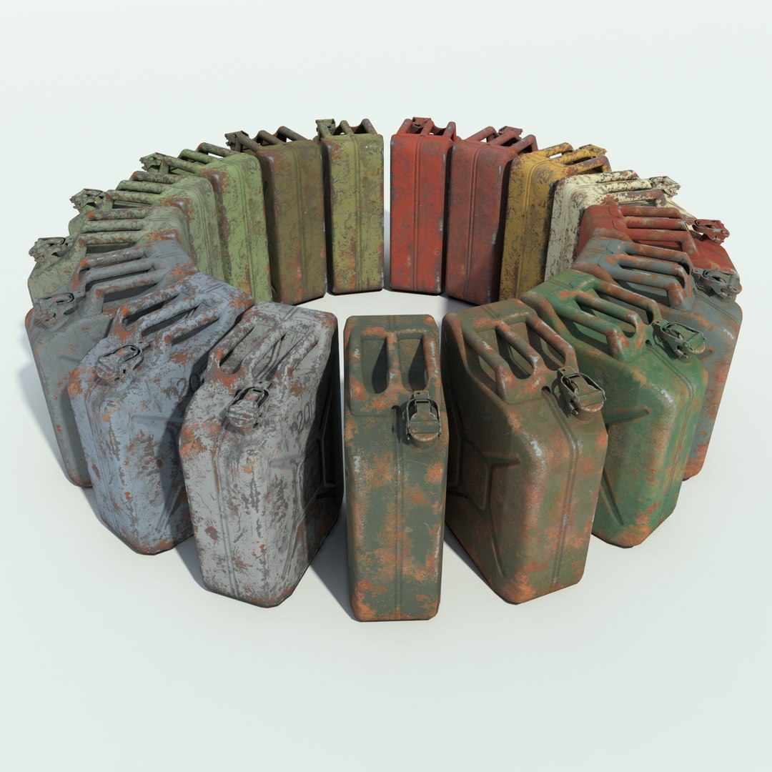 3D Jerrican Set - TurboSquid 1184301