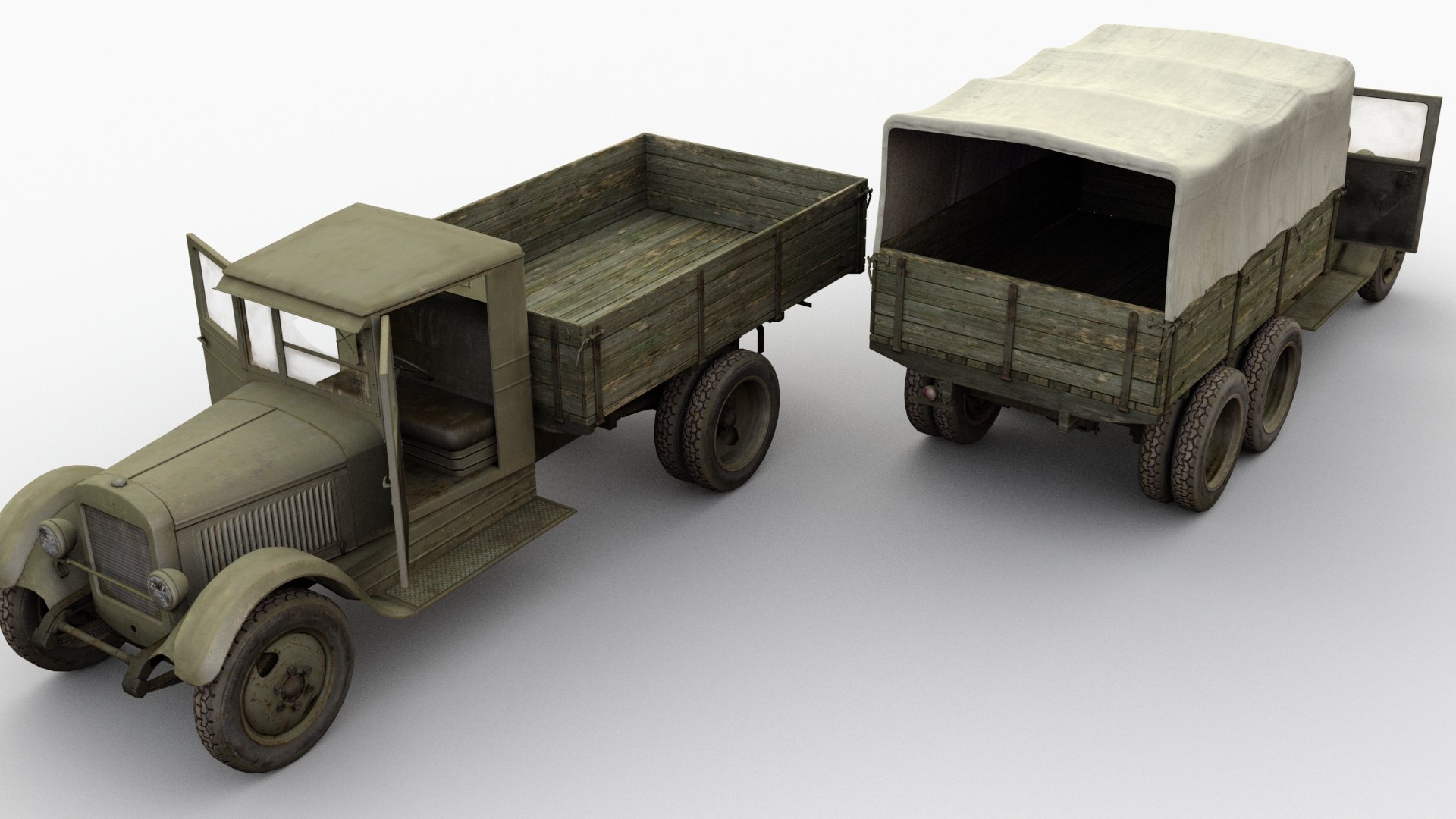 3D ZIS 5 Truck - TurboSquid 1968464