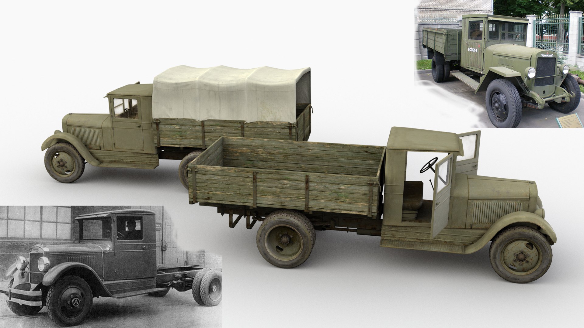 3D ZIS 5 Truck - TurboSquid 1968464