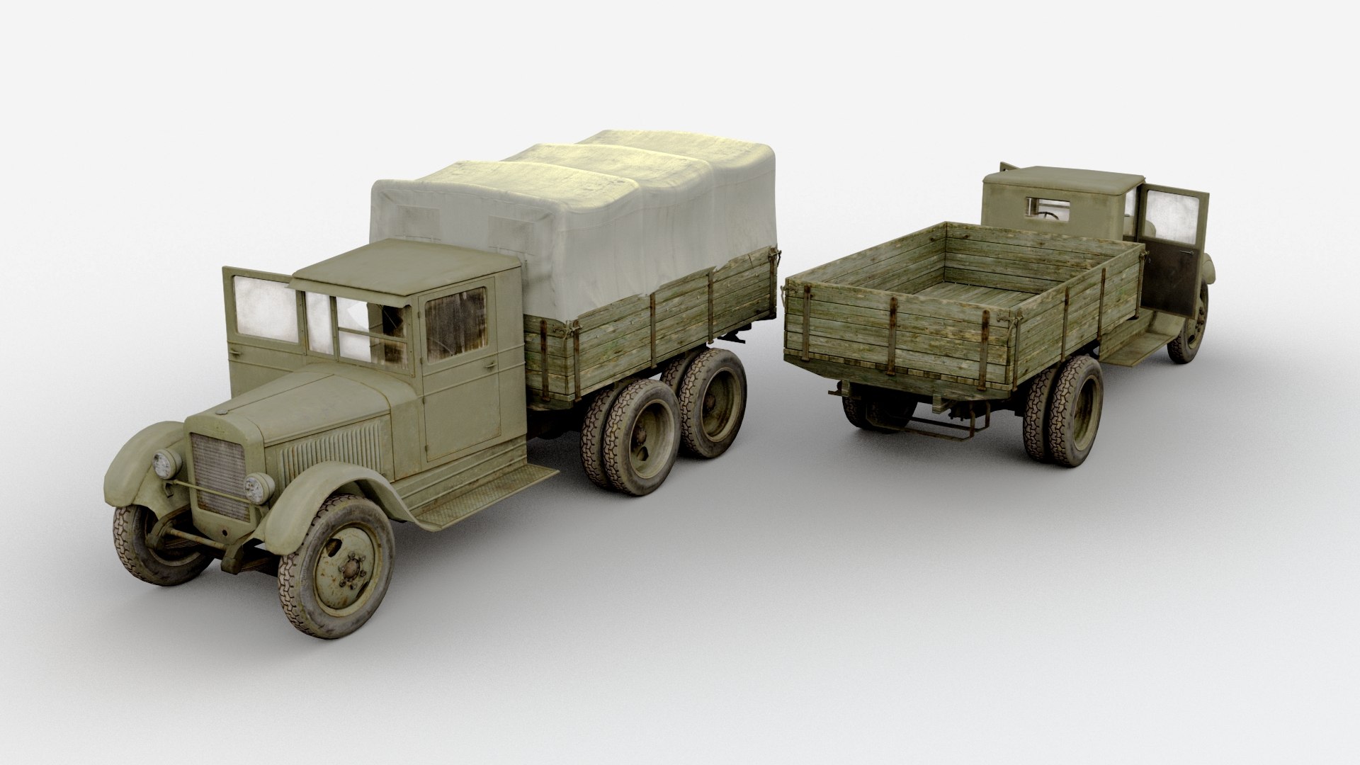 3D ZIS 5 Truck - TurboSquid 1968464