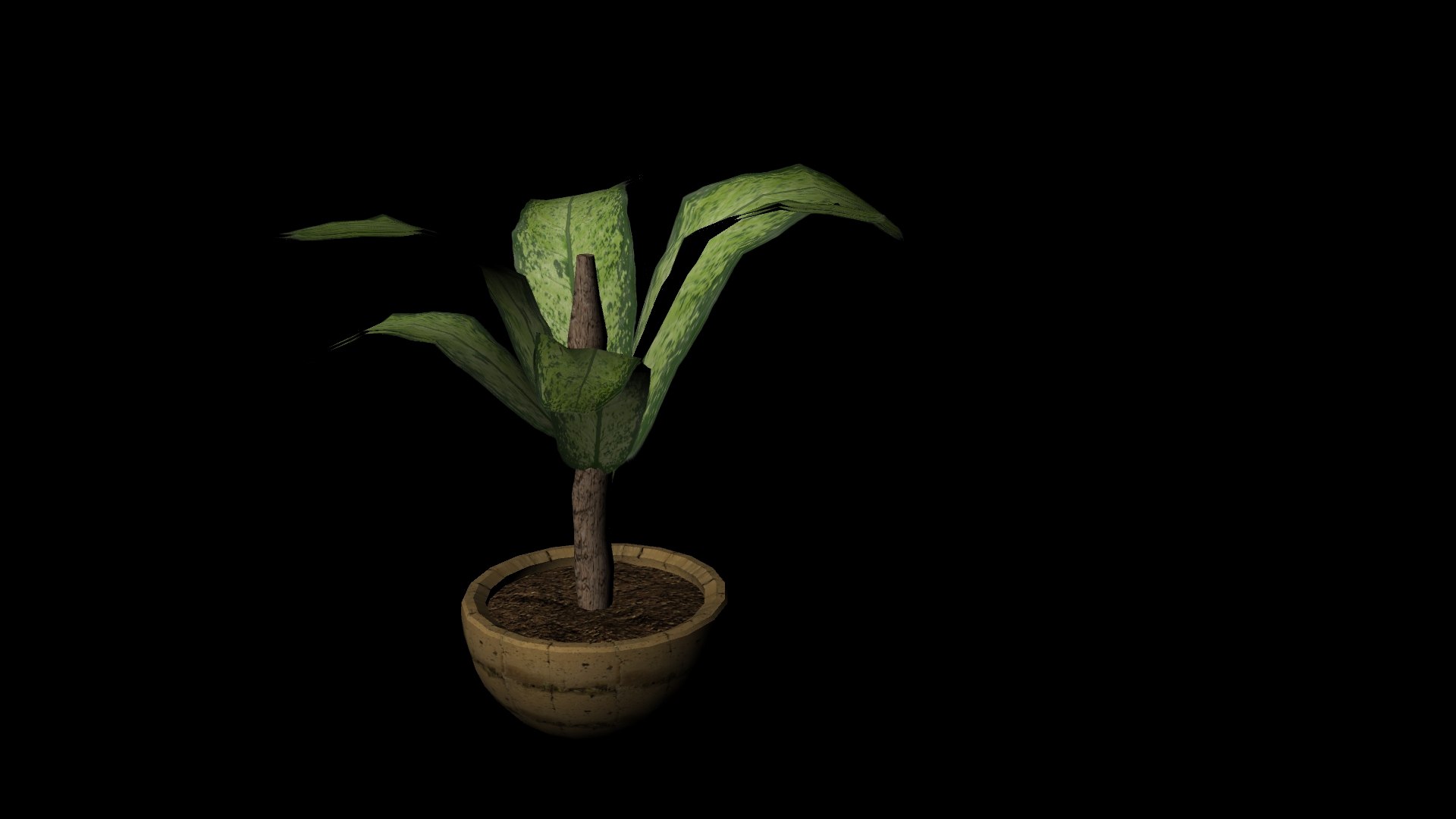 Tropical Plant Obj Free