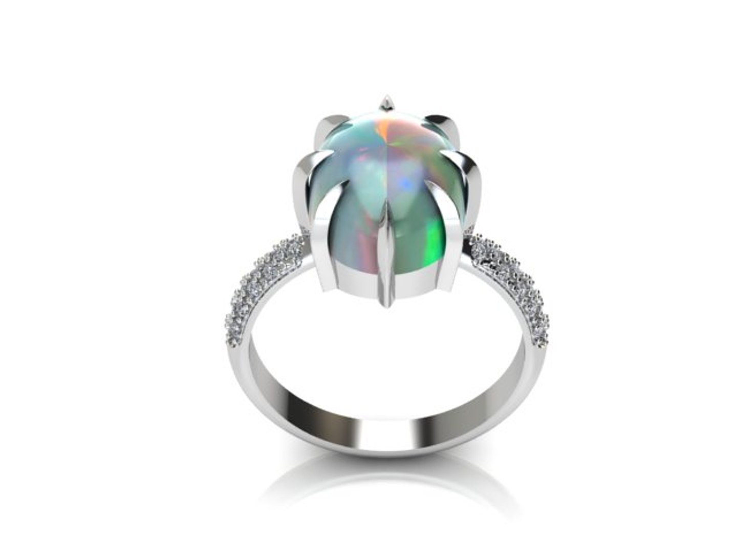 3D star ring diamond model - TurboSquid 1167629