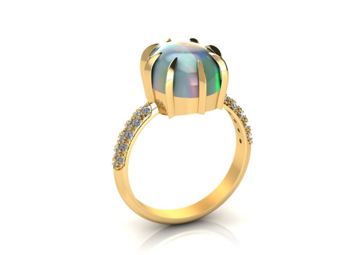 3D star ring diamond model - TurboSquid 1167629
