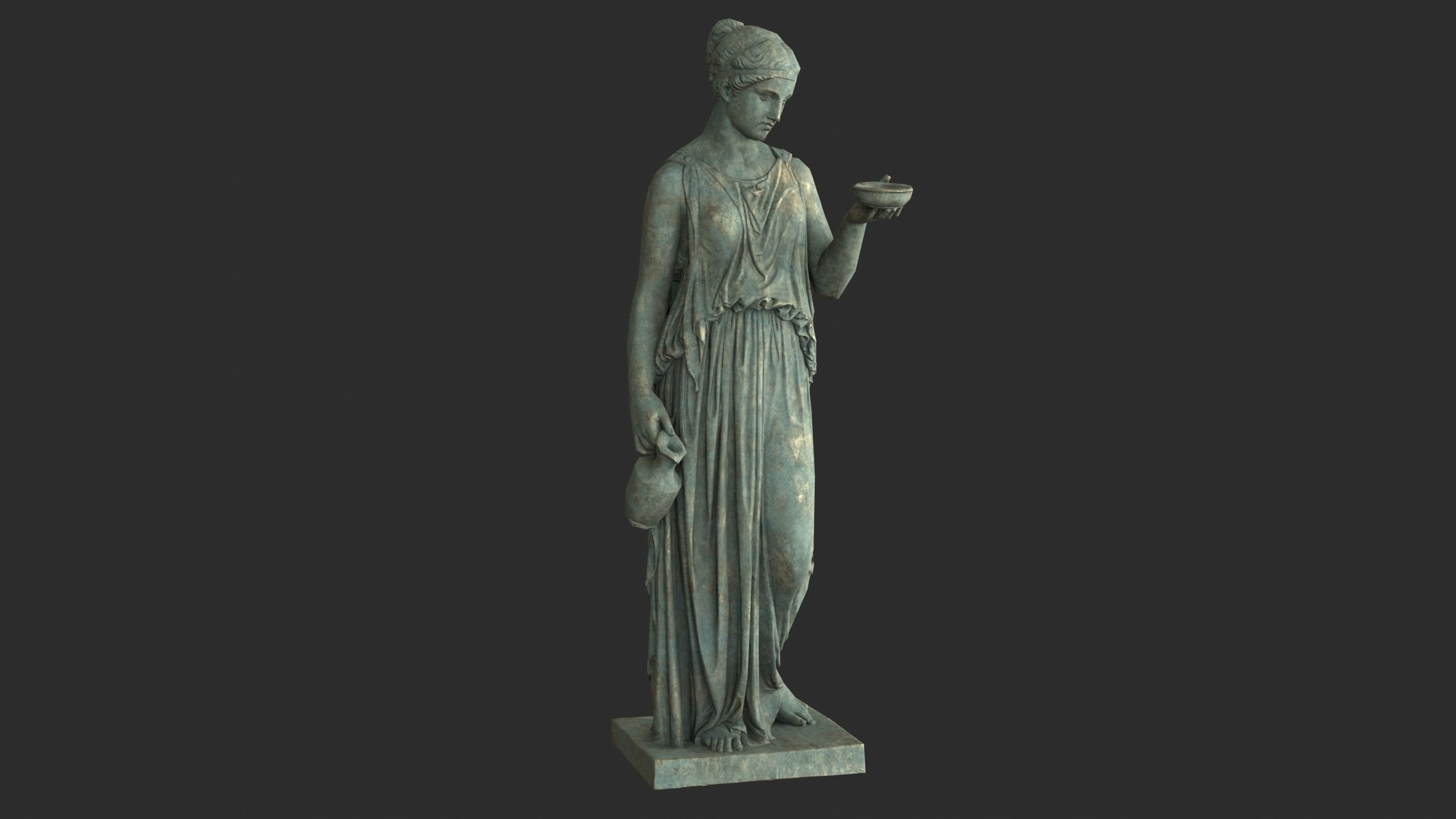 Hebe Statue - Bronze 3D Model - TurboSquid 2244607