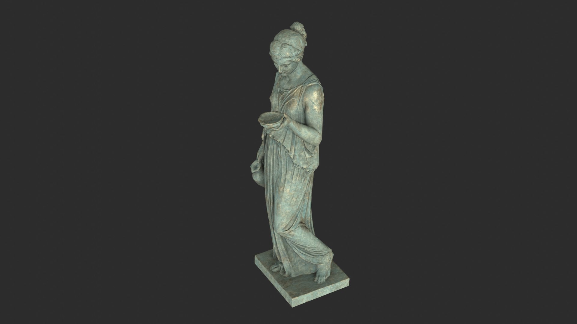 Hebe Statue - Bronze 3D Model - TurboSquid 2244607