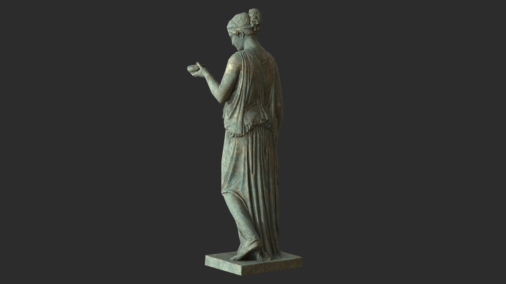 Hebe Statue - Bronze 3D Model - TurboSquid 2244607