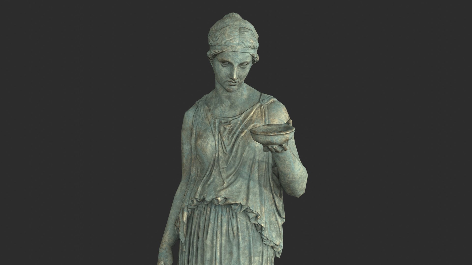 Hebe Statue - Bronze 3D Model - TurboSquid 2244607