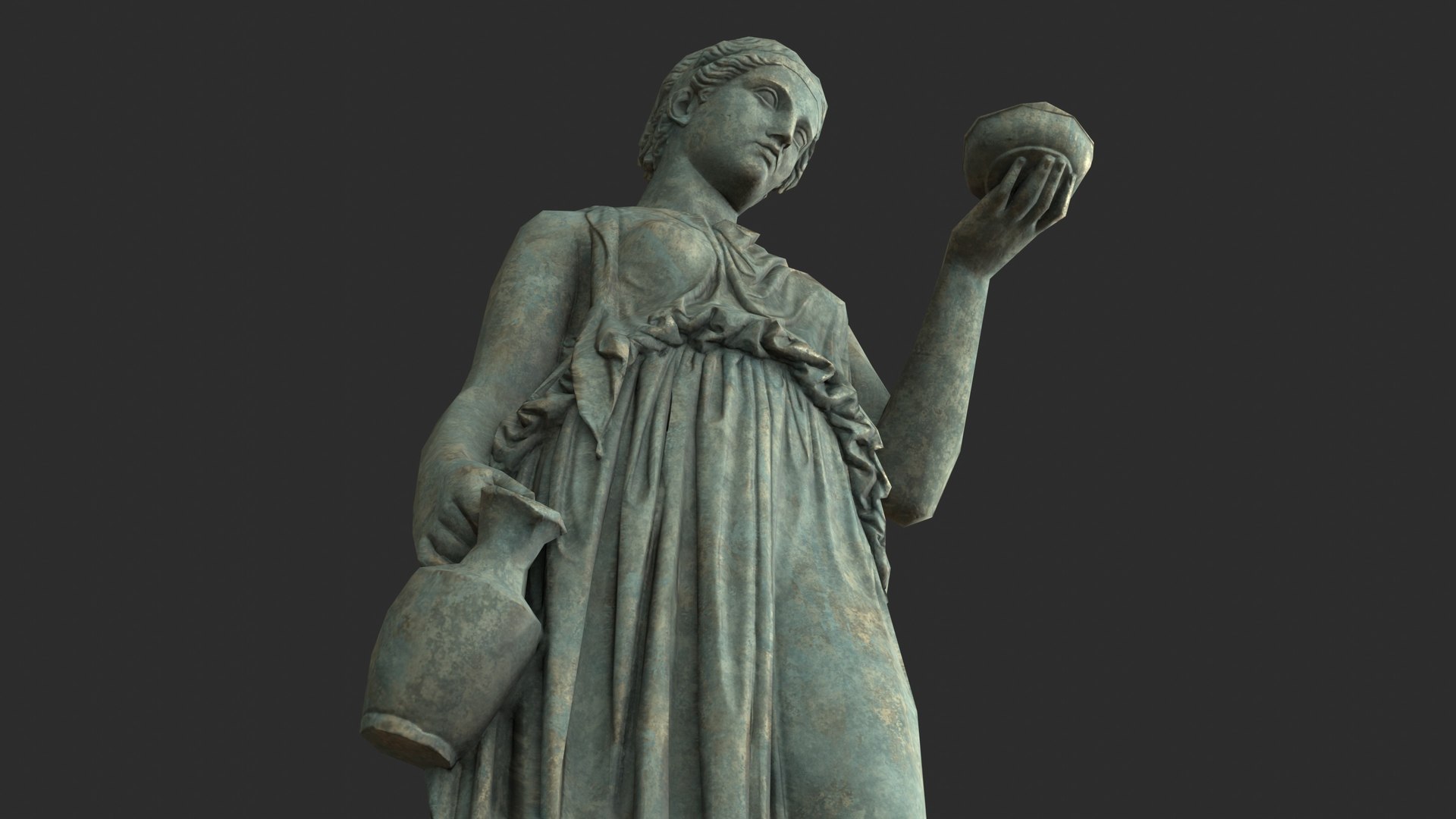 Hebe Statue - Bronze 3D Model - TurboSquid 2244607