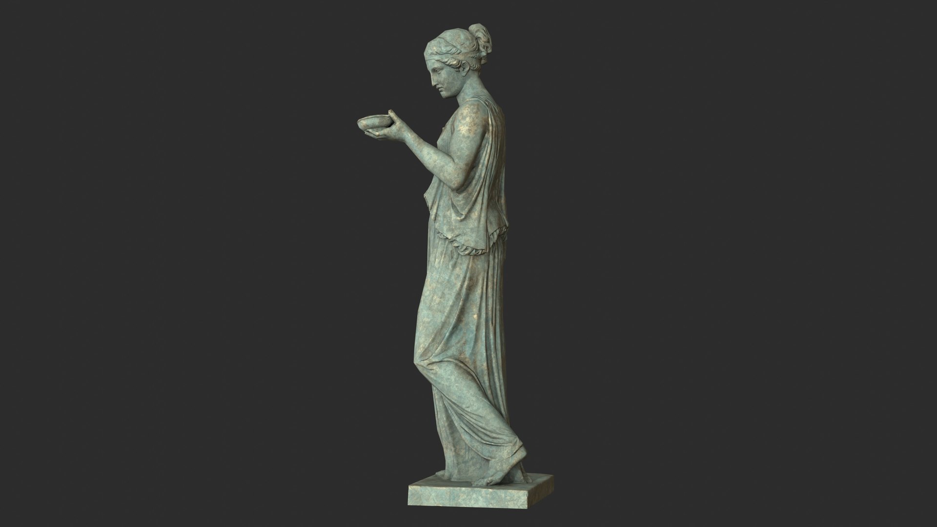 Hebe Statue - Bronze 3D Model - TurboSquid 2244607