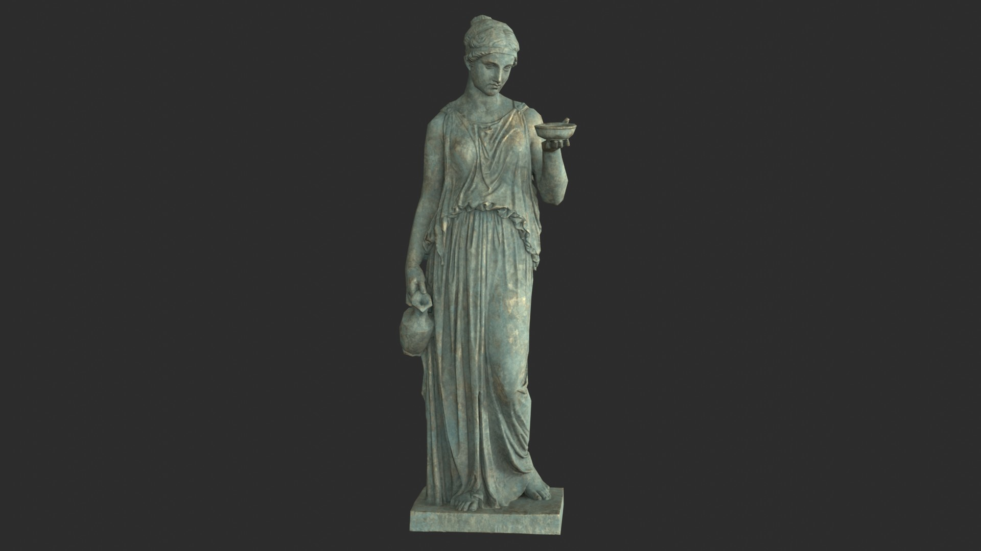 Hebe Statue - Bronze 3D Model - TurboSquid 2244607