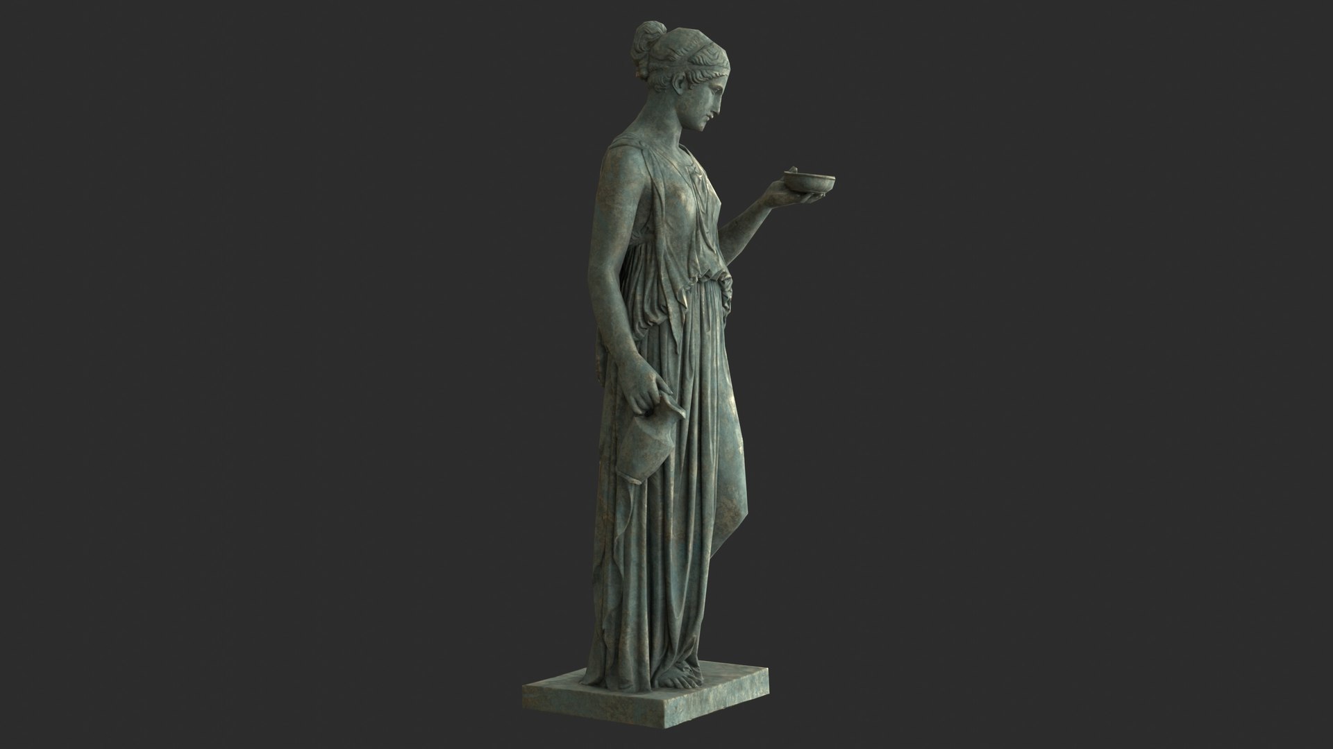 Hebe Statue - Bronze 3D Model - TurboSquid 2244607