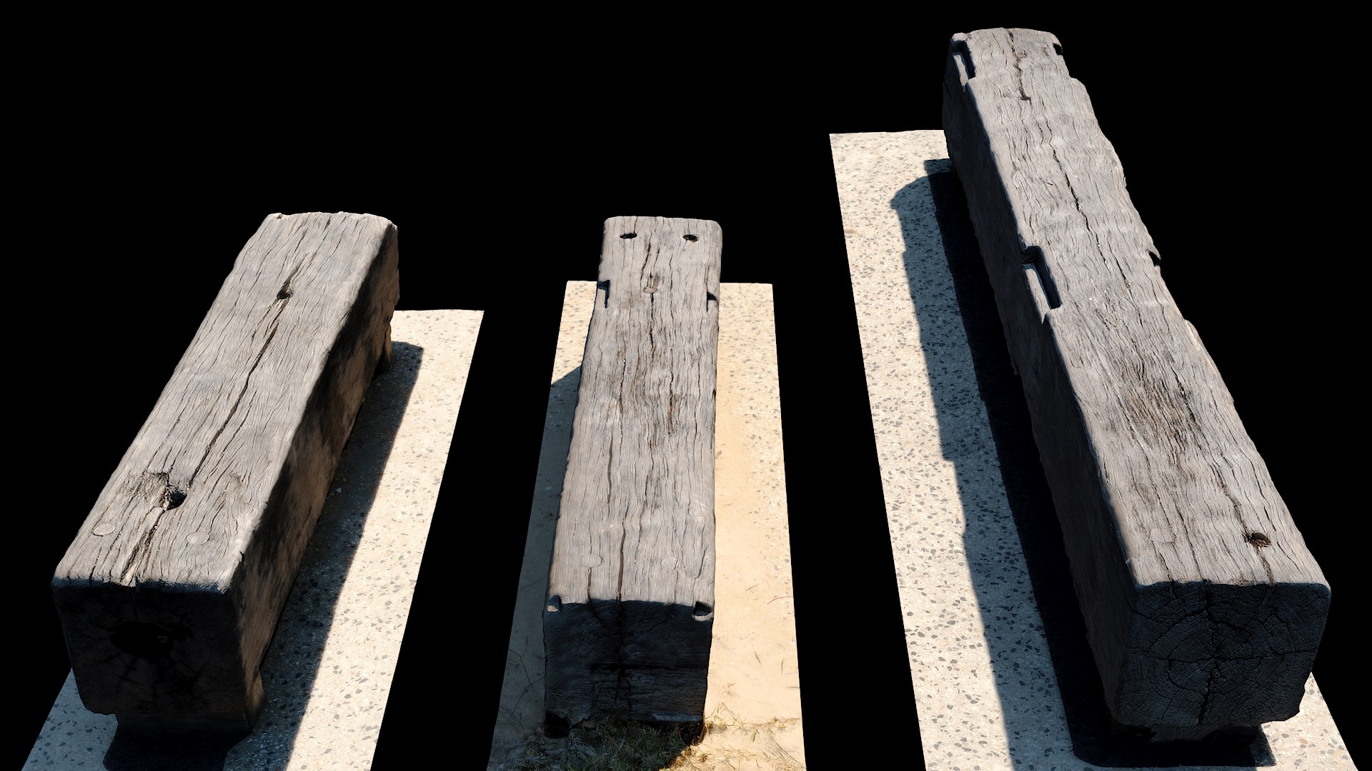 3D Scan Wooden Bench - TurboSquid 1379671