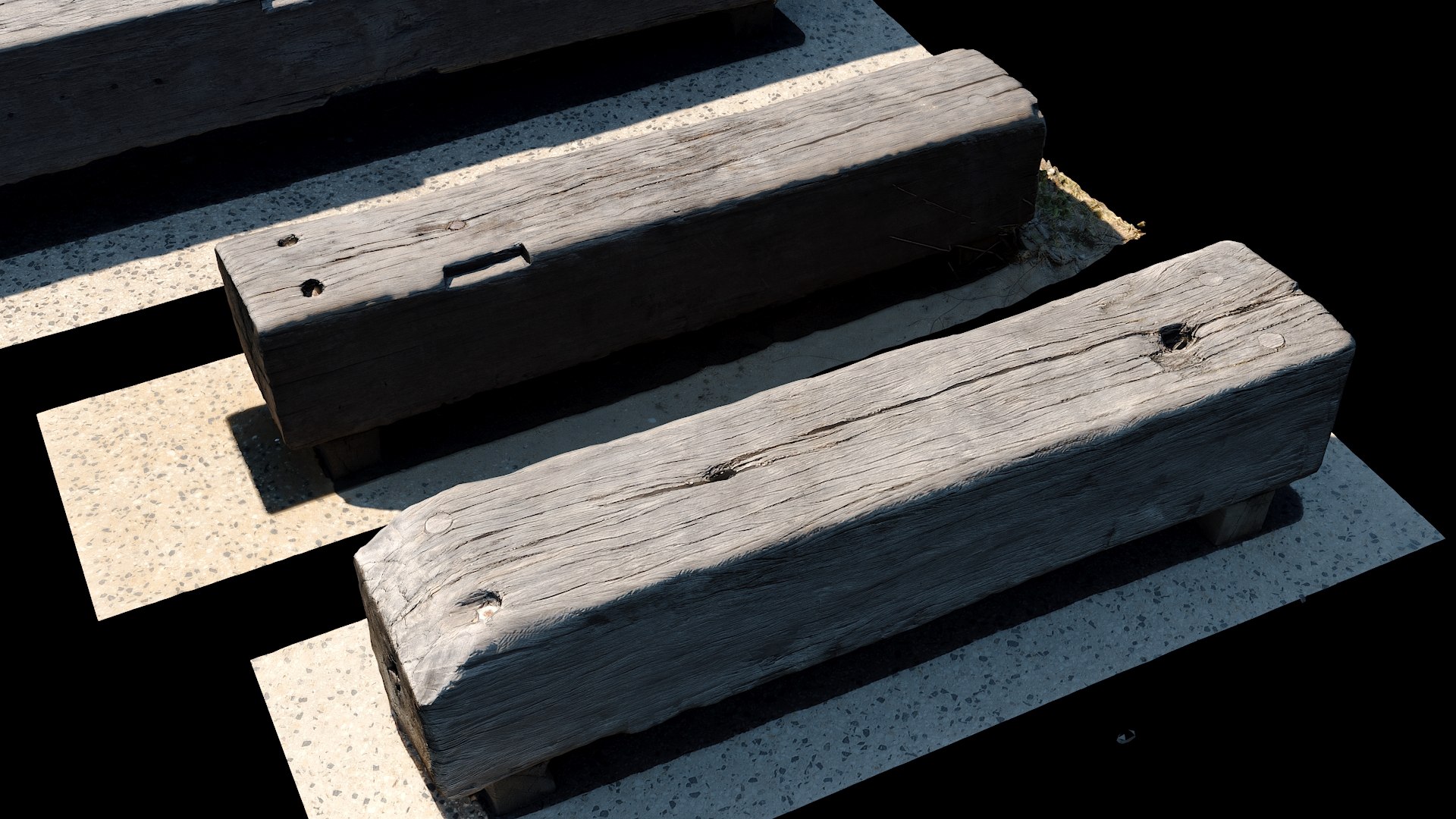 3D Scan Wooden Bench - TurboSquid 1379671