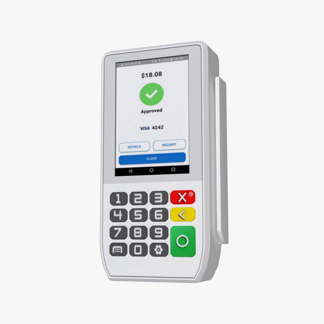 POS Machine Terminal 3D - TurboSquid 2128887