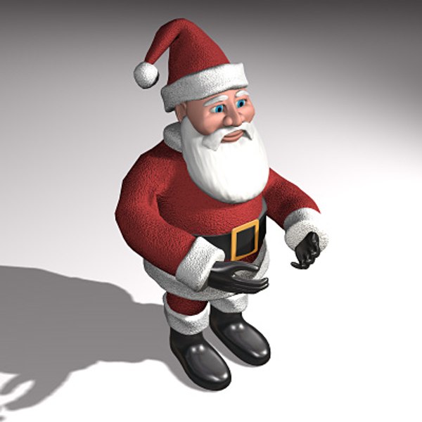 santa claus 3d model