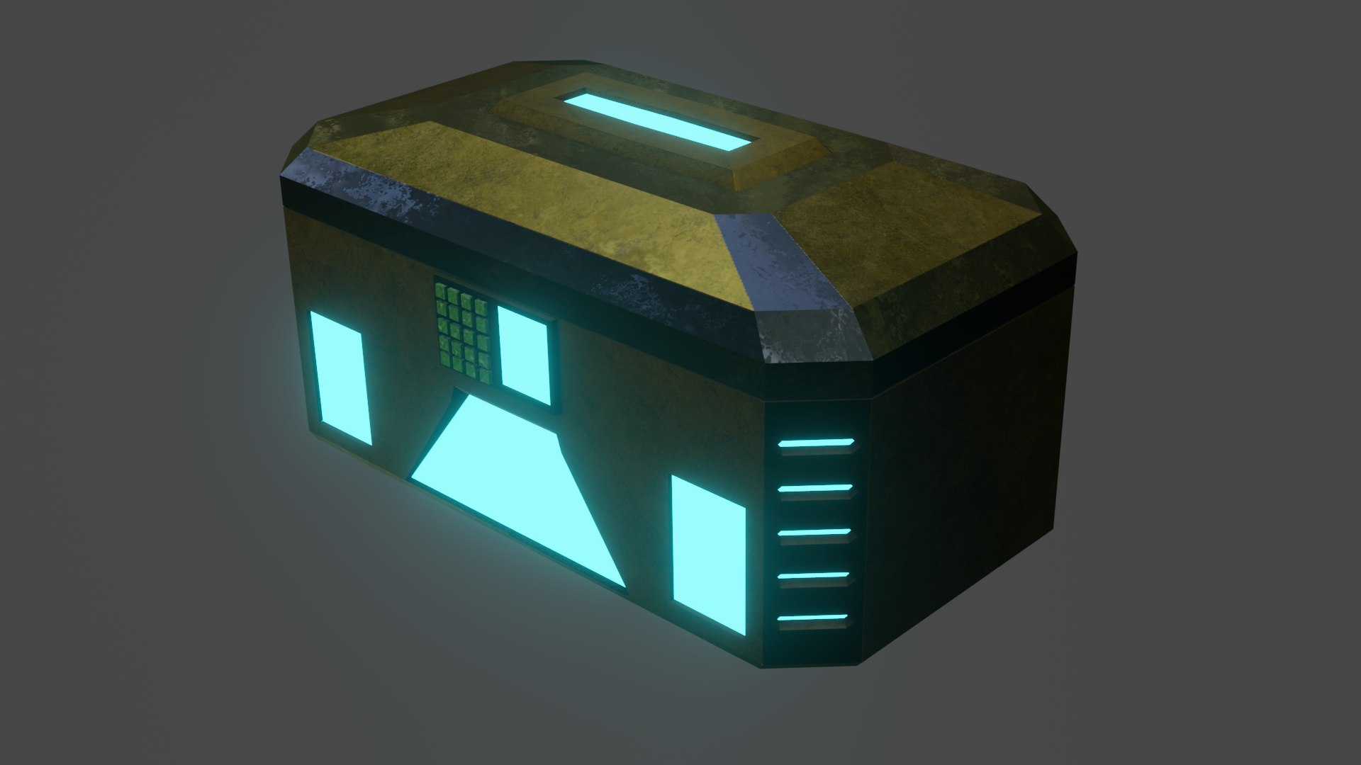 Sci-fi Chest 3D Model - TurboSquid 1699239
