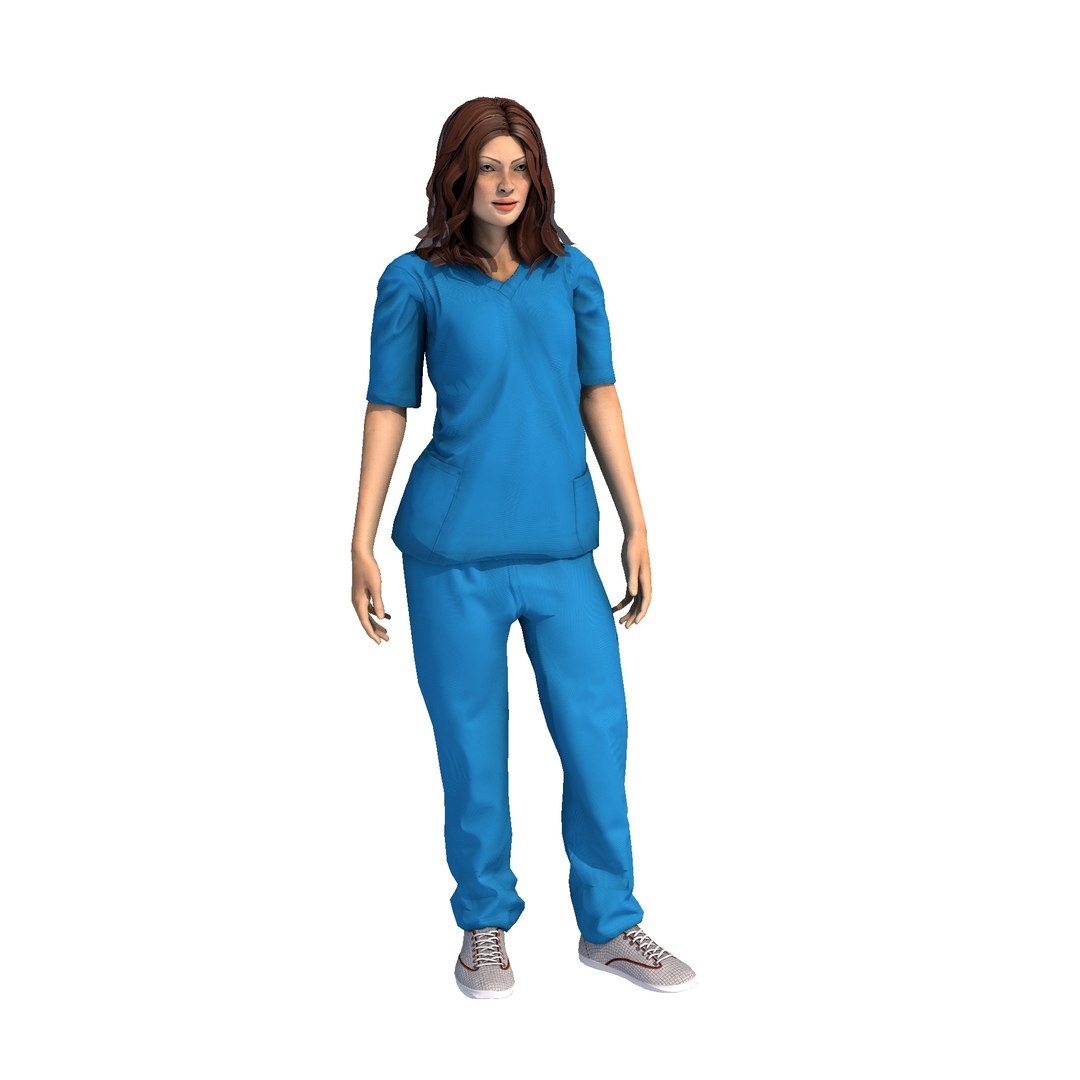 3D Character Medical Assistant - Rigged 3D Model - TurboSquid 1718216