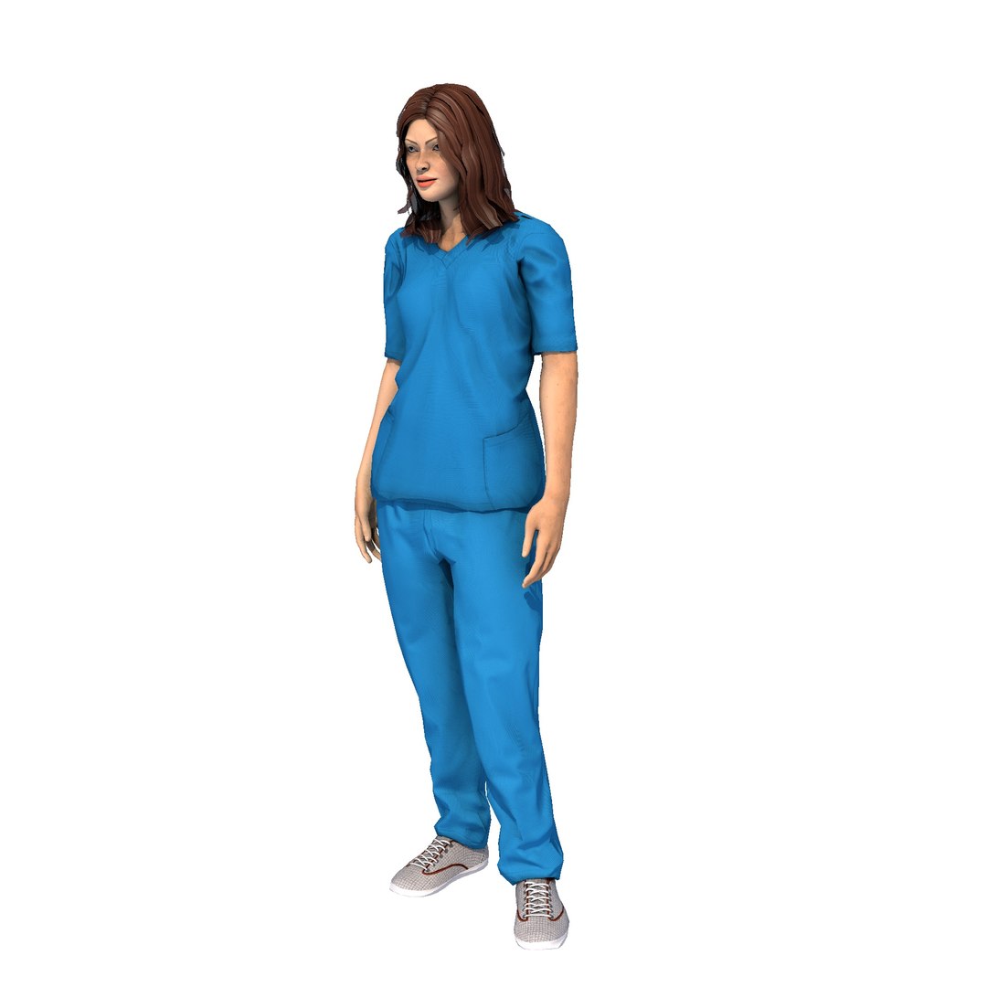 3D Character Medical Assistant - Rigged 3D Model - TurboSquid 1718216