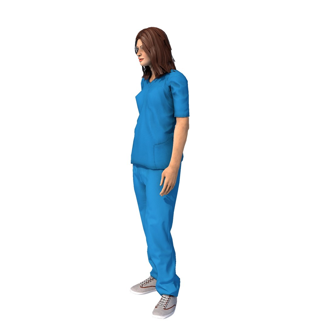 3D Character Medical Assistant - Rigged 3D Model - TurboSquid 1718216