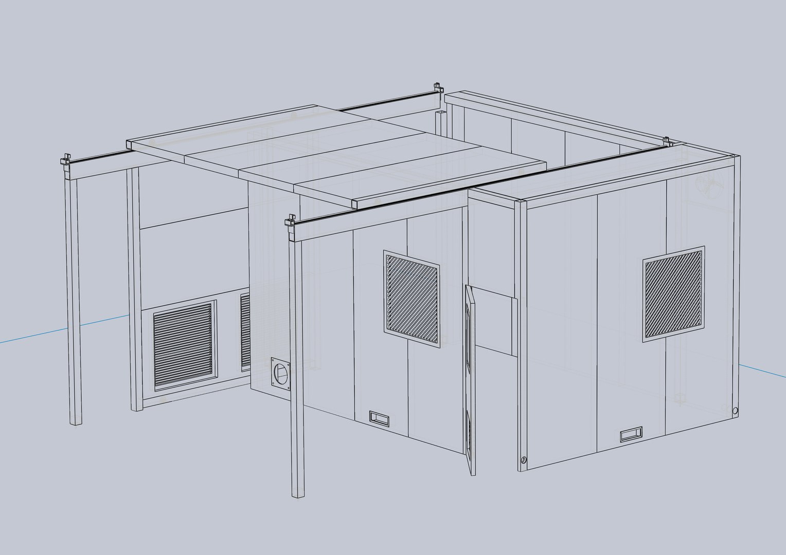 Acoustic Chamber 3D model - TurboSquid 2056363