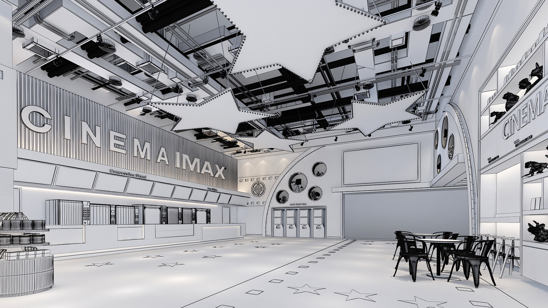 3D model Cinema Lobby 02 - TurboSquid 1862280