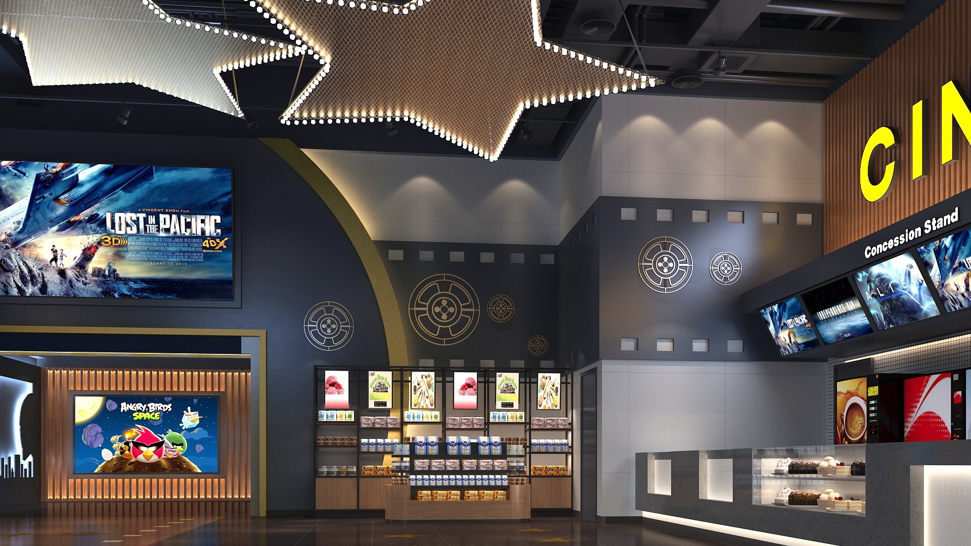 3D model Cinema Lobby 02 - TurboSquid 1862280