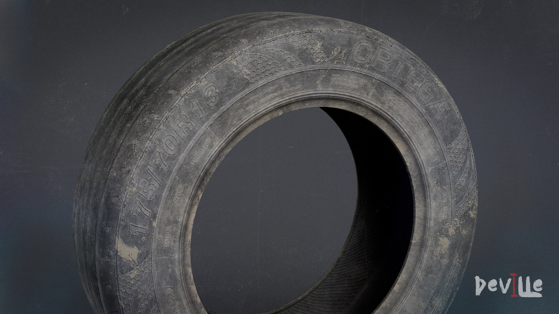 Game Ready Car Wheel Rim Tire Pack -Clean New And Worn Dirty Old 3D ...