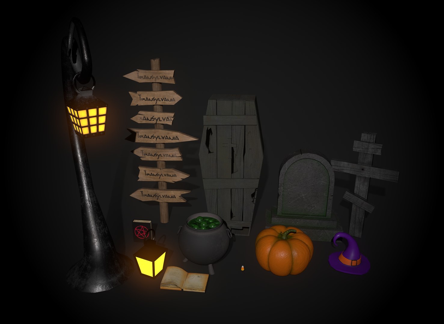 Halloween Pack 3D Model - TurboSquid 1794959