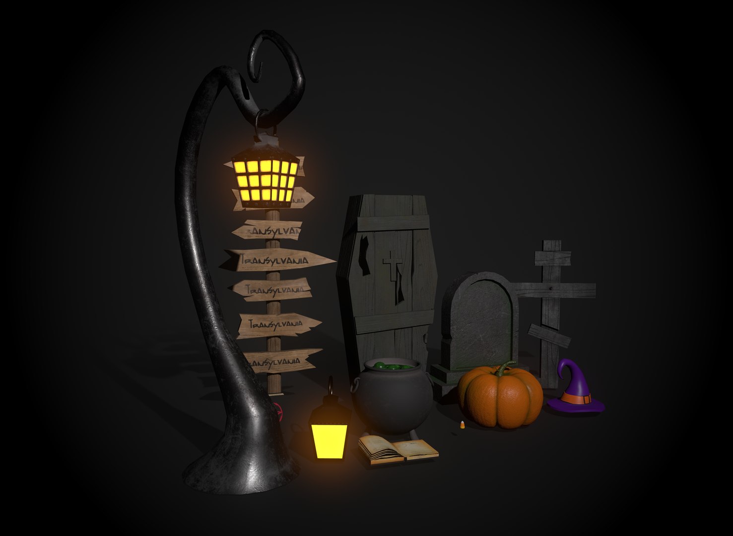 Halloween Pack 3D Model - TurboSquid 1794959