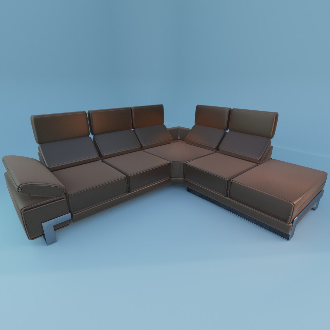 3D Big Sofa Model - TurboSquid 1878421