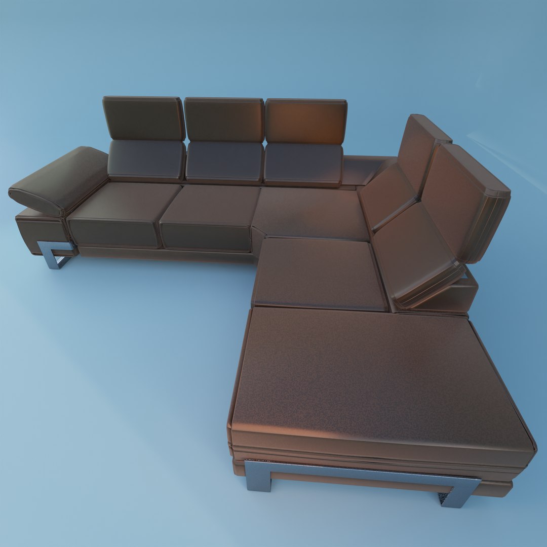 3D Big Sofa Model - TurboSquid 1878421